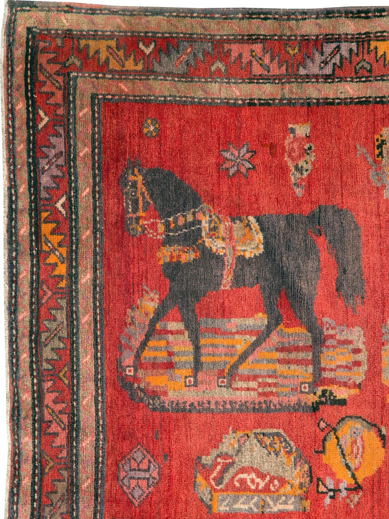 Vintage Caucasian Karabagh Rug For Sale at 1stDibs