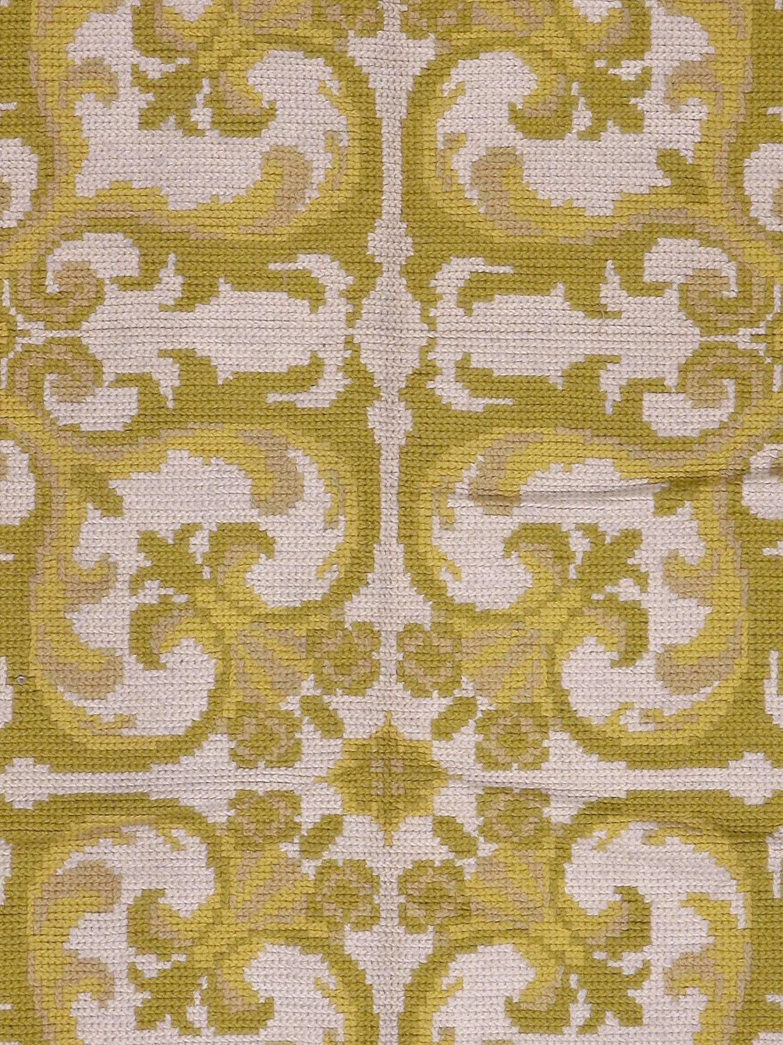 Vintage Portuguese Needlepoint Flat-Weave Rug at 1stdibs