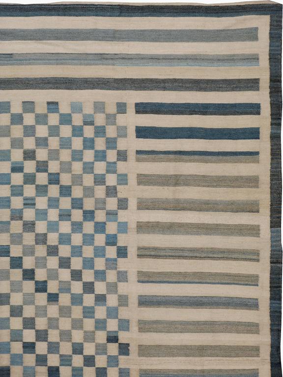 Modern Persian Flat-Weave Rug at 1stDibs