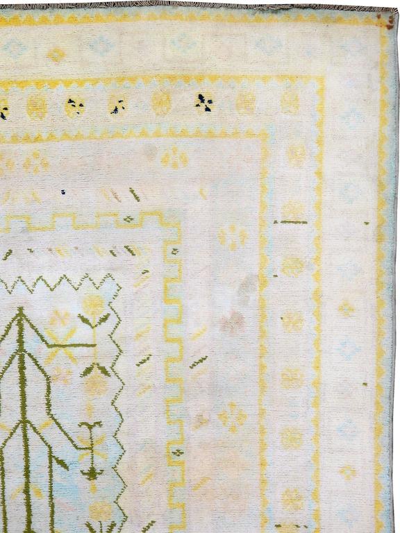 Vintage Indian Cotton Agra Rug at 1stDibs