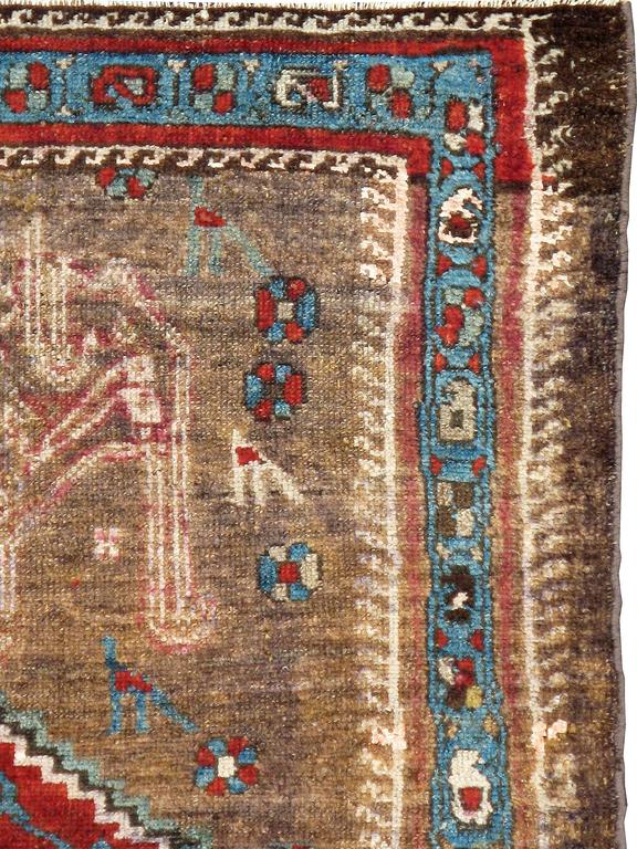Antique Persian Kurd Rug For Sale at 1stDibs