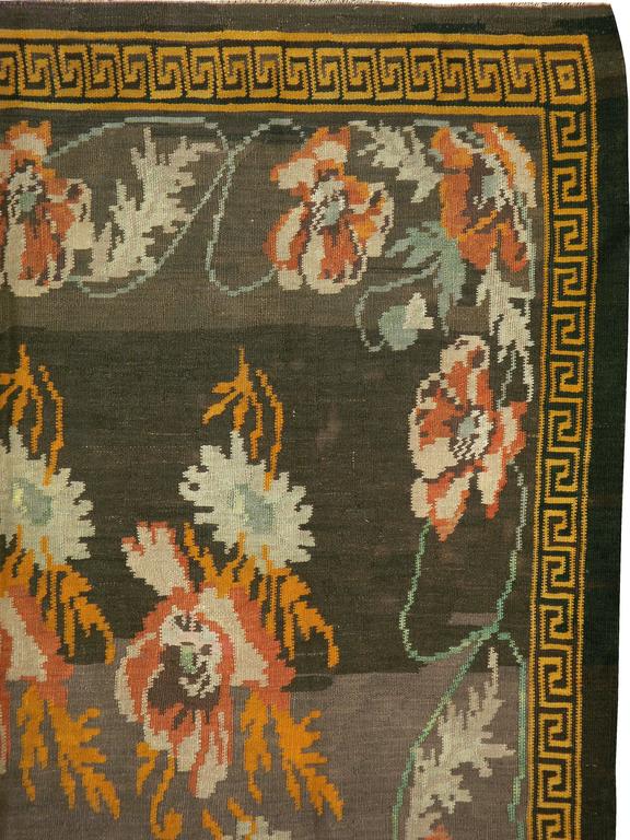 Vintage Russian Bessarabian Flat-Weave Rug For Sale at 1stDibs