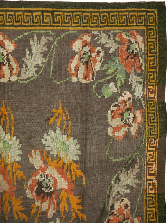 Vintage Russian Bessarabian Flat-Weave Rug For Sale at 1stDibs
