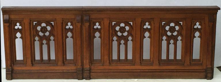 French Gothic Balustrades or Architectural Baluster Railings at 1stDibs