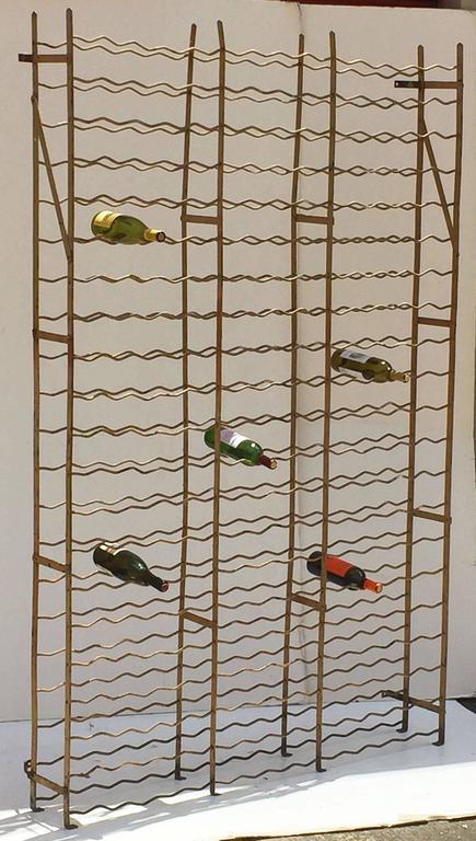 Extra Large French Steel Wine Crate or Mountable Cage at 1stDibs