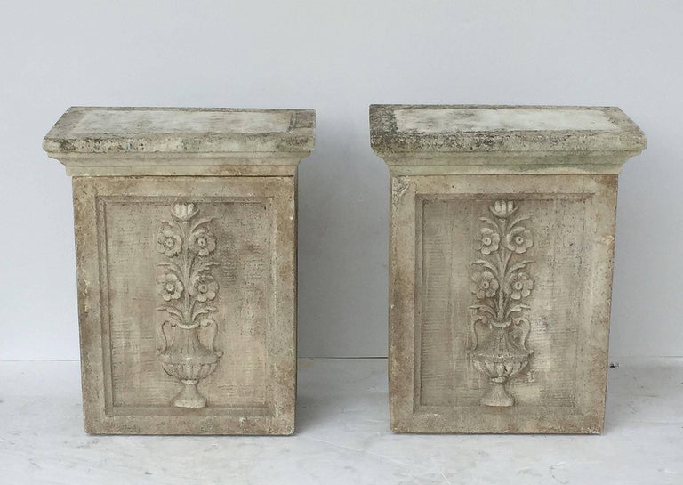 English Garden Stone Pedestals or Planter Plinths 'Individually Priced ...