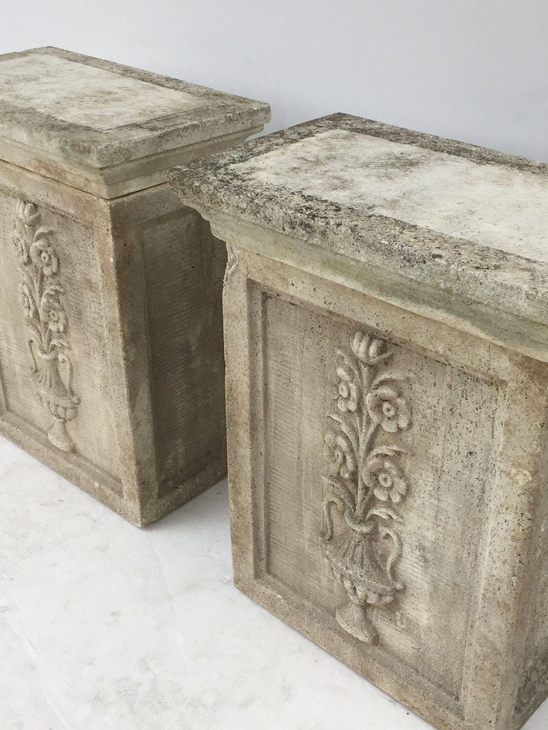 English Garden Stone Pedestals or Planter Plinths 'Individually Priced ...