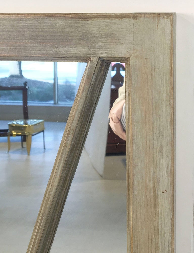 English Rectangular Grey Frame Mirrors (H 48 3/4 x W 35 3/4) For Sale ...