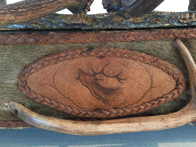 Italian Antler Horn Hunter's Standing Gun Rack at 1stDibs