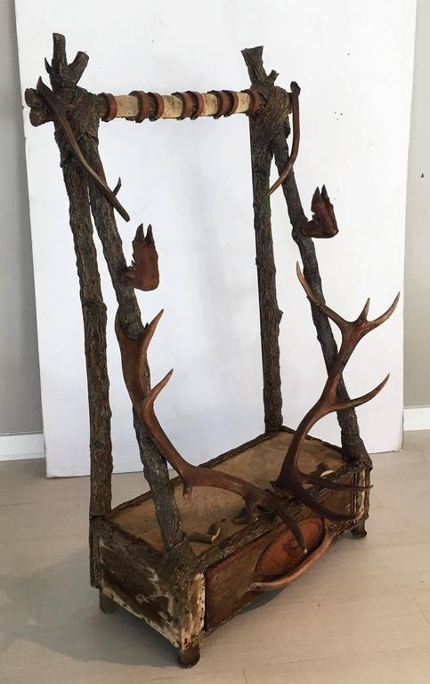 Italian Antler Horn Hunter's Standing Gun Rack at 1stDibs