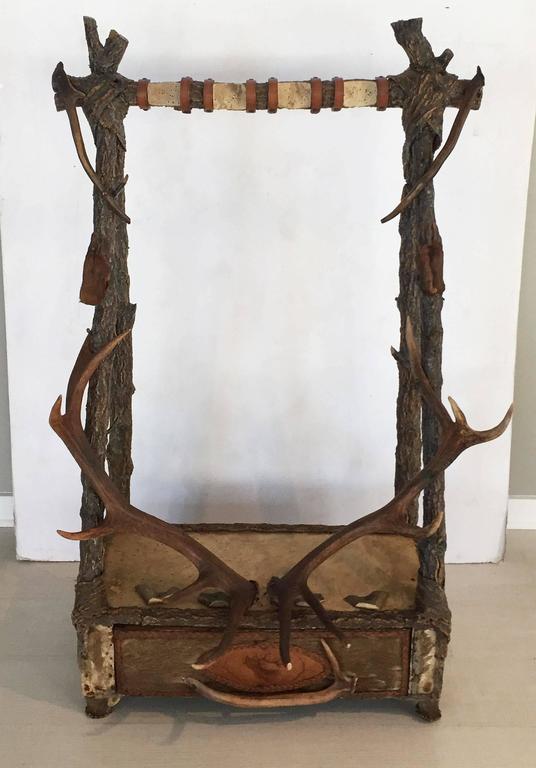 Italian Antler Horn Hunter's Standing Gun Rack at 1stDibs