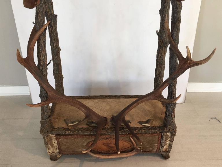 Italian Antler Horn Hunter's Standing Gun Rack at 1stDibs