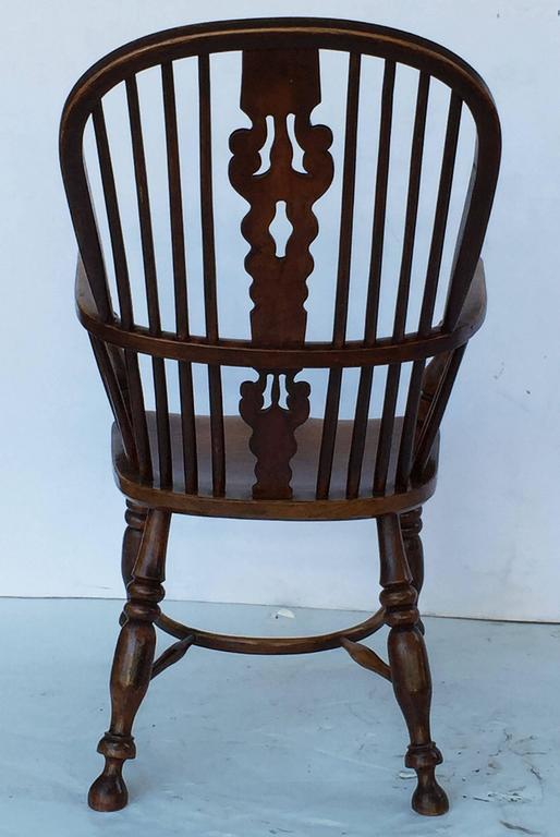 Large English High Back Windsor Armchair at 1stDibs