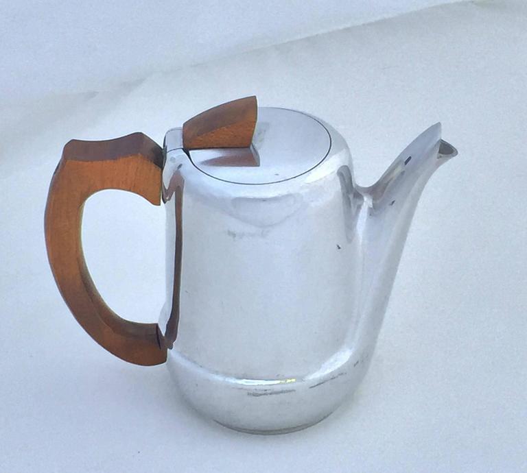 Five-Piece English Tea and Coffee Set by Picquot at 1stDibs