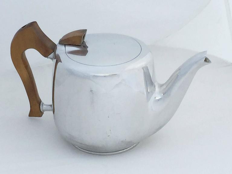 Five-Piece English Tea and Coffee Set by Picquot at 1stDibs
