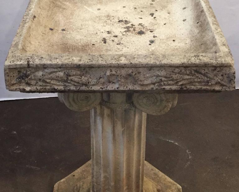 English Garden Stone Bird Bath in the Classical Style at 1stDibs