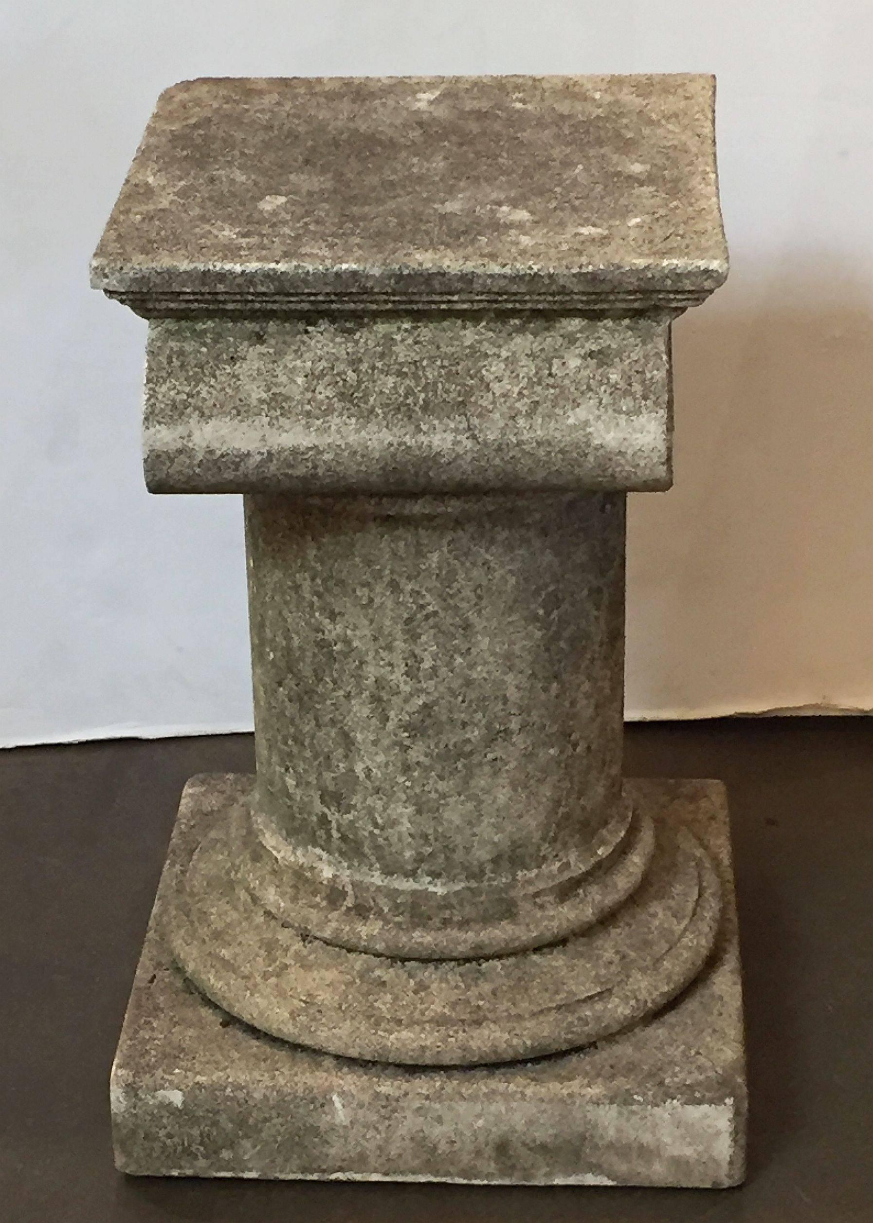 English Garden Stone Plinth in the Classical Style at 1stDibs | stone ...