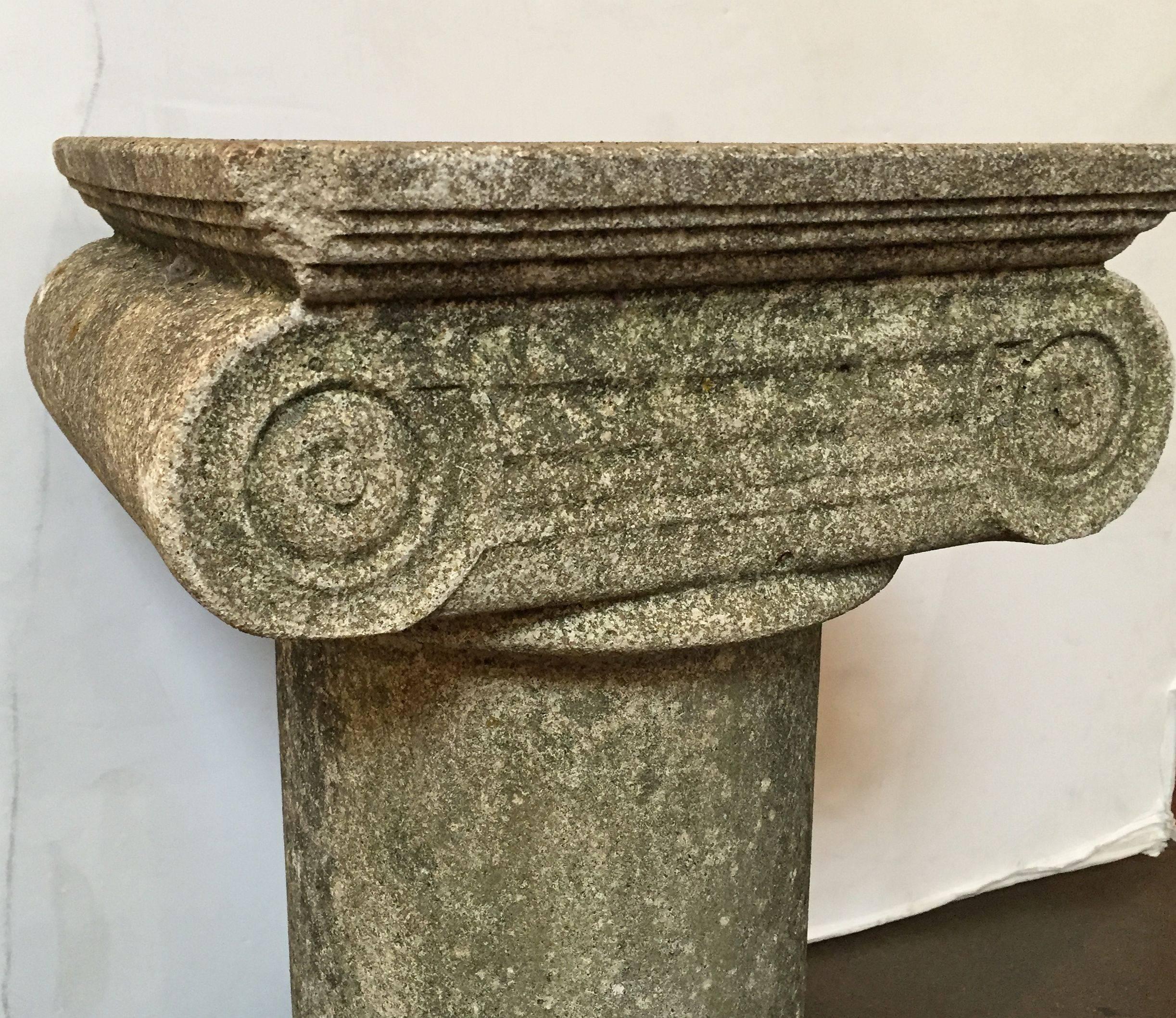 English Garden Stone Plinth in the Classical Style at 1stDibs | stone ...