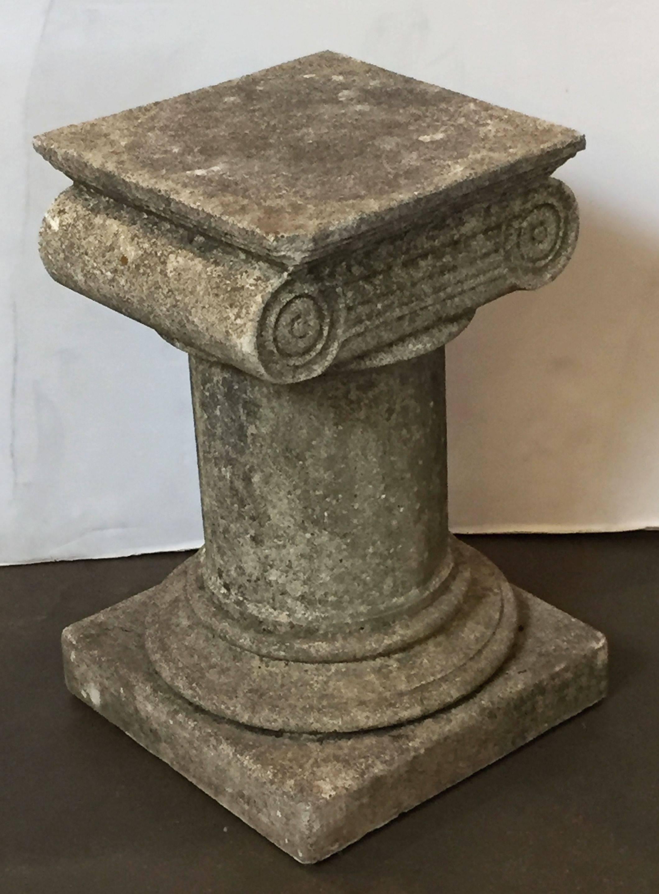 English Garden Stone Plinth in the Classical Style at 1stDibs | stone ...