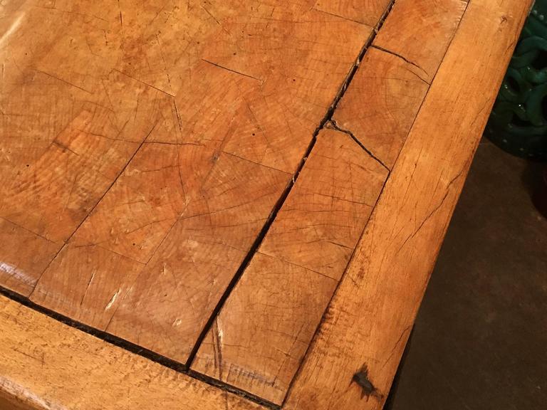 Large French Butcher's Block on Stand at 1stDibs | butcher block stand ...