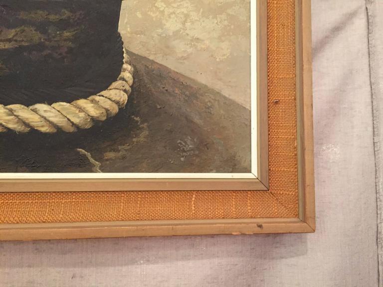 English Framed Oil Painting on Board, Titled 'Sunday Morning' by Pat ...