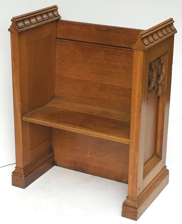 English Ecclesiastical Prayer Bench or Pew in the Gothic Style at 1stDibs