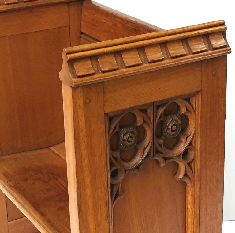 English Ecclesiastical Prayer Bench or Pew in the Gothic Style at 1stDibs