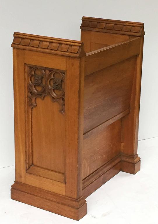 English Ecclesiastical Prayer Bench or Pew in the Gothic Style at 1stDibs