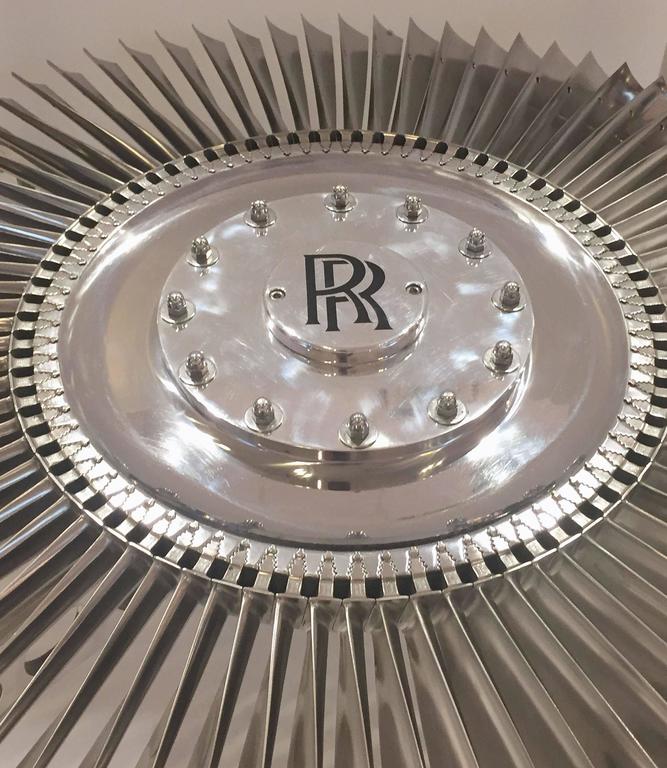 Rolls Royce Jet Engine Impeller Low Table from England at 1stDibs