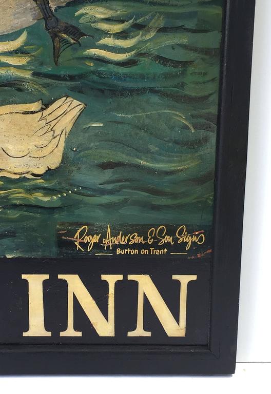 English Pub Sign, Swan Inn at 1stDibs