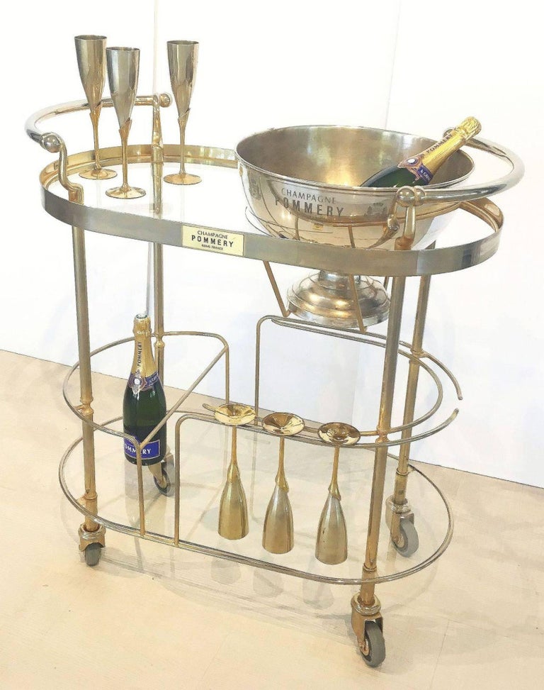 Art Deco Champagne Bar Cart by Pommery at 1stDibs | art deco champagne ...