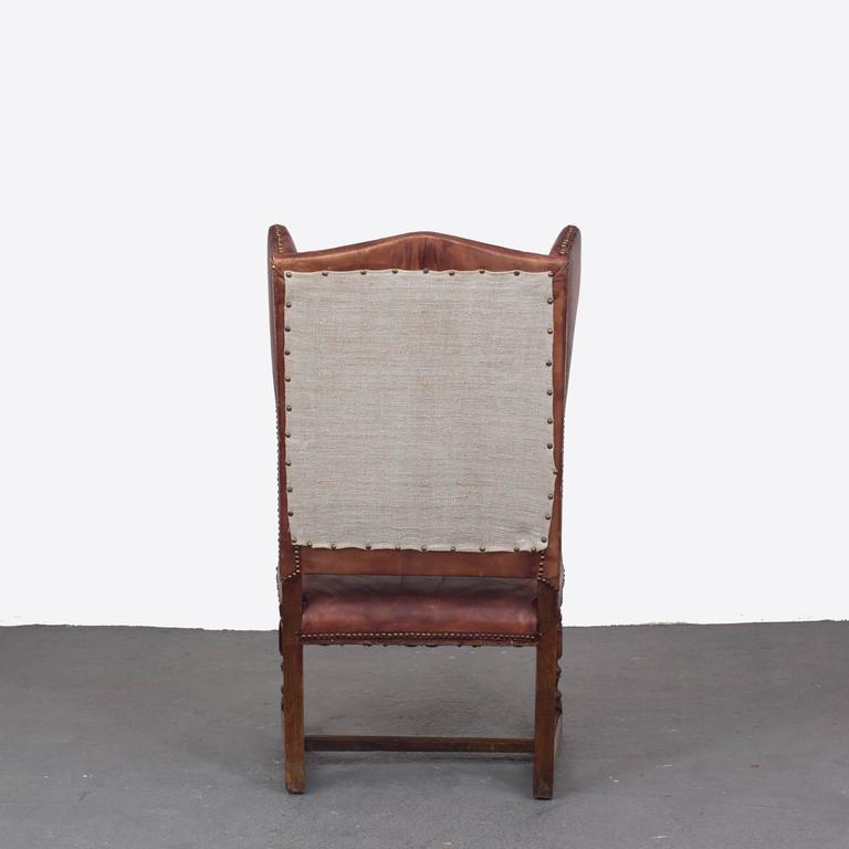 Chair Wingback Swedish Baroque Period Sweden at 1stDibs