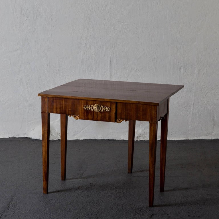 Table Game Table Swedish Karl Johan, 19th Century, Light Mahogany ...