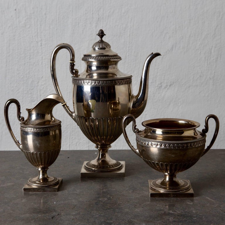 Coffee Set Tea Set Neoclassical Style Swedish 20th Century Plate ...