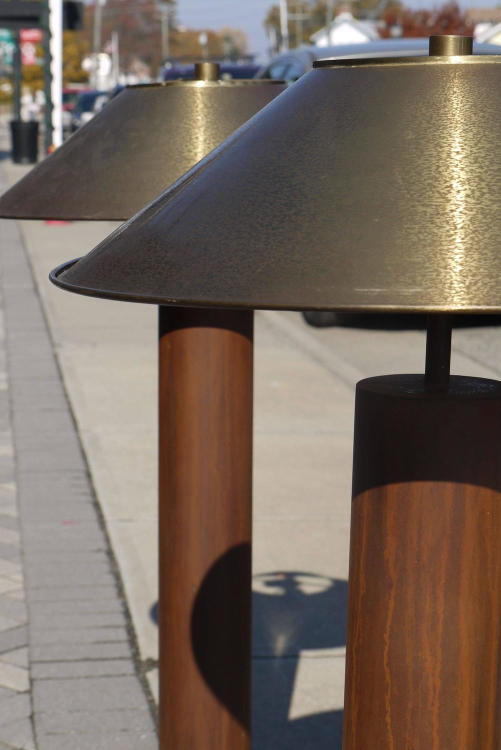 Rare Pair of Floor Lamps by Peter Preller for Tecta For Sale at 1stdibs