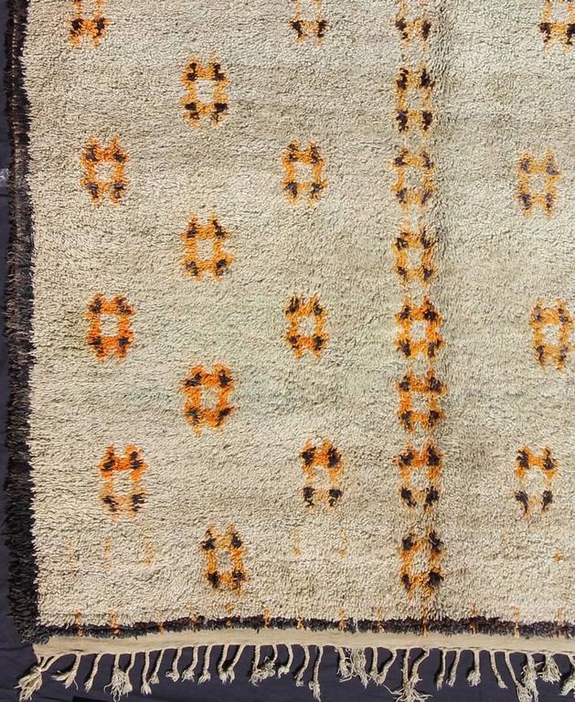 Large Vintage Moroccan Warayne Rug with Meandering Cross Motifs For ...