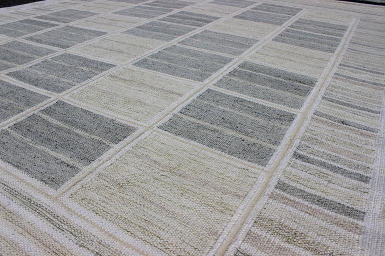 Large Modern Scandinavian/Swedish Geometric Design Rug For Sale at 1stDibs