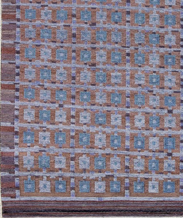 Large Modern Scandinavian/Swedish Geometric Design Rug at 1stDibs