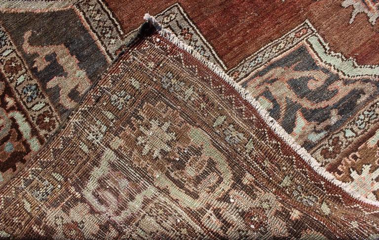 Turkish Kars Carpet with Classical Design in Various Shades of Brown ...