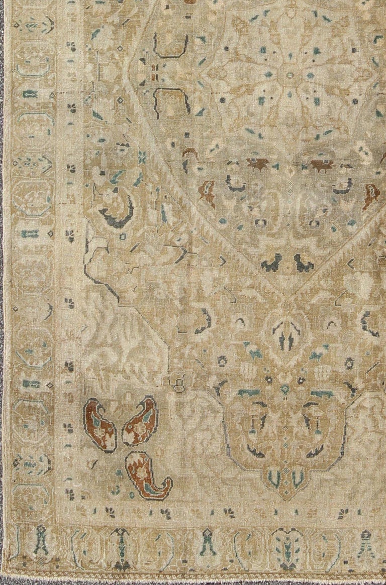 Very Fine Turkish Sivas Rug with Classic Design in Neutrals, Camel and ...