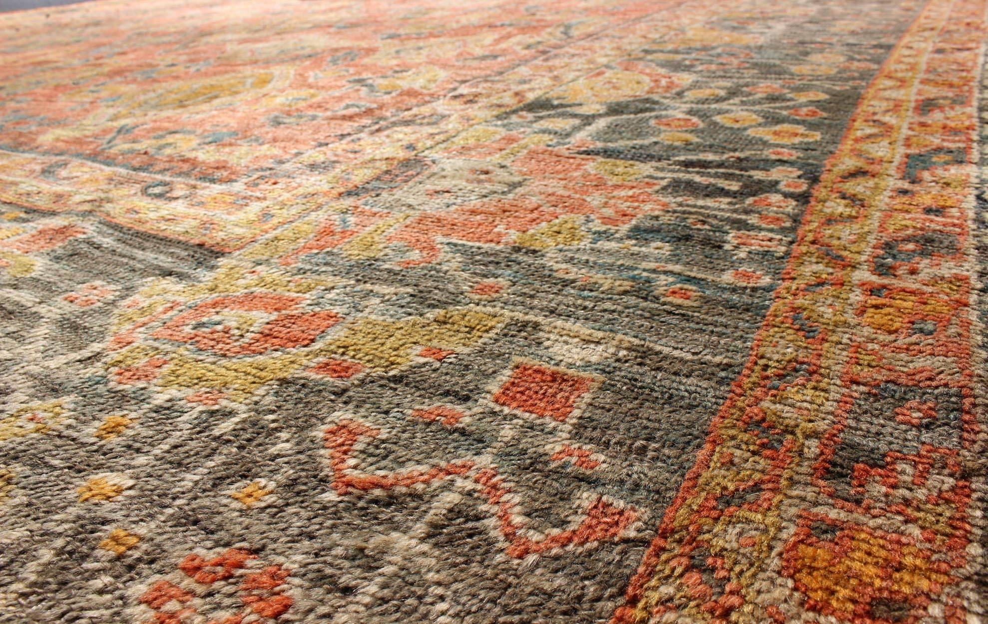 Antique Turkish Oushak Carpet For Sale at 1stDibs