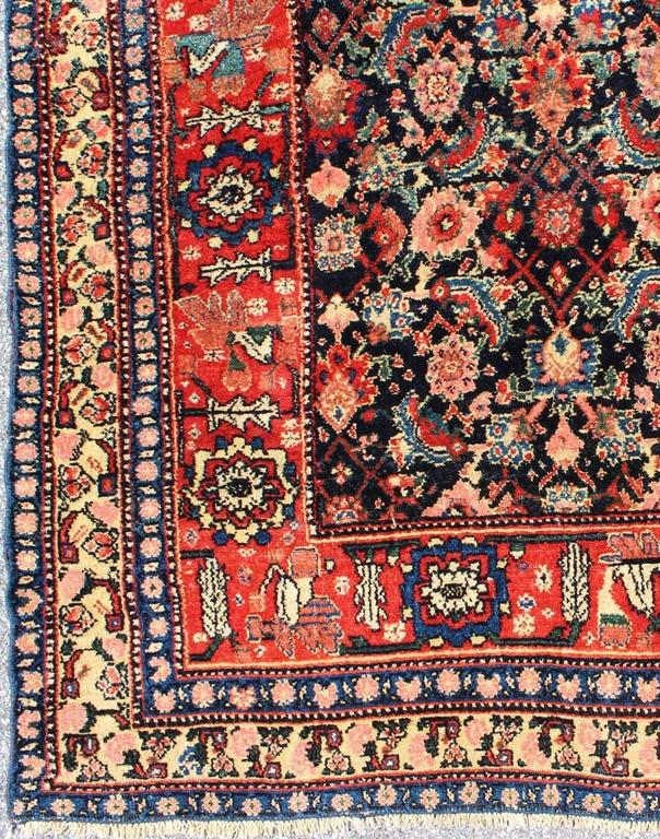 Antique Persian Gallery Bidjar Rug with Lattice-Work Design For Sale at ...