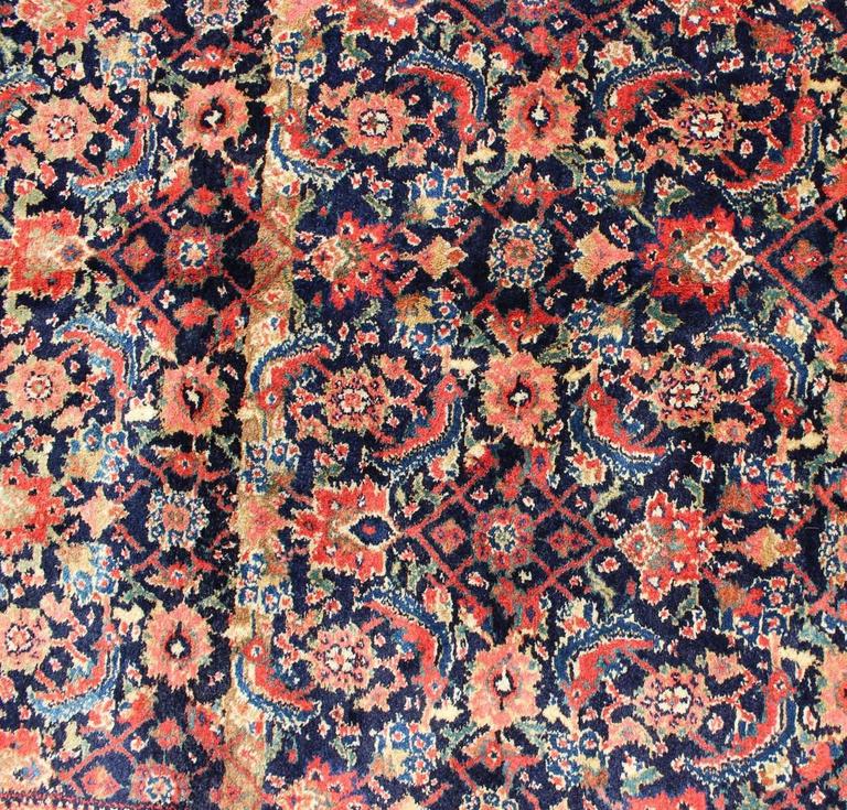 Antique Persian Gallery Bidjar Rug with Lattice-Work Design For Sale at ...