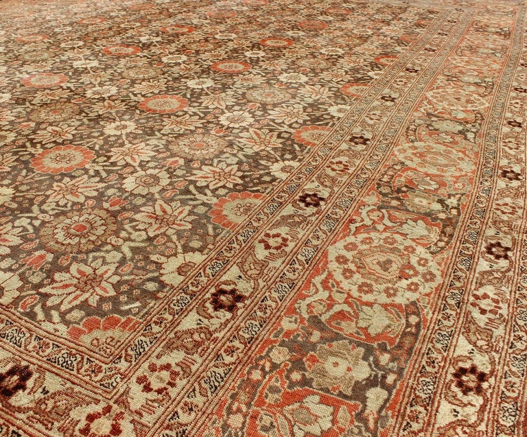 Antique Persian Haj Jalili Tabriz Rug For Sale at 1stDibs
