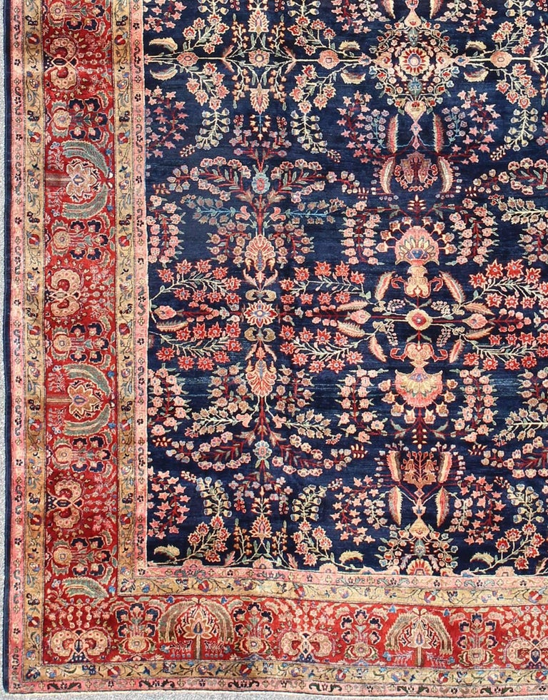Antique Persian Finely Woven Sarouk Ferahan Rug with Intricate Details ...