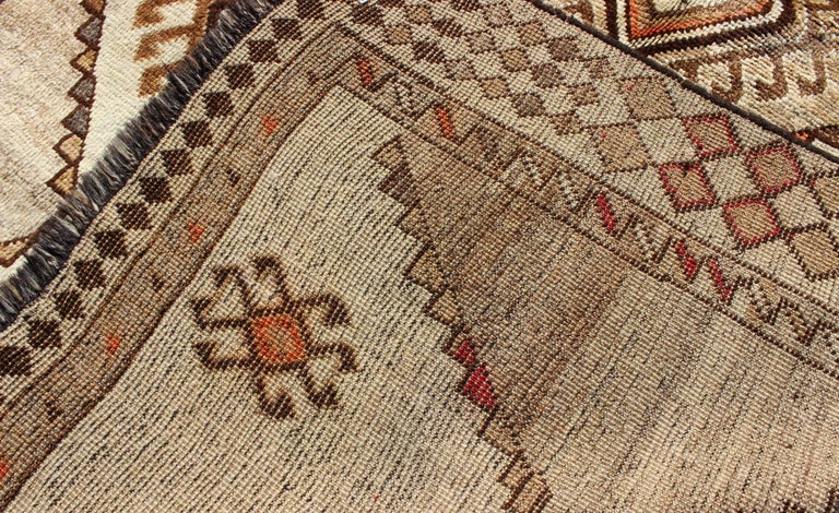 Vintage Persian Gabbeh With Diamond and Geometric Design in Earth Tones ...