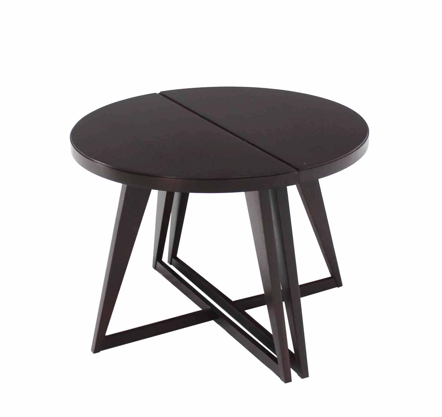 Pair of Demilune Side End Tables at 1stDibs