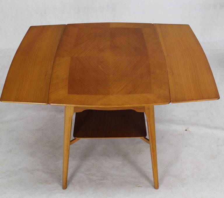 Swedish Blond Wood Expandable Refectory Coffee Side Table Childs Dining ...