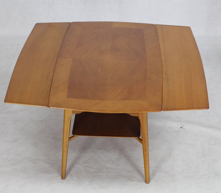 Swedish Blond Wood Expandable Refectory Coffee Side Table Childs Dining ...