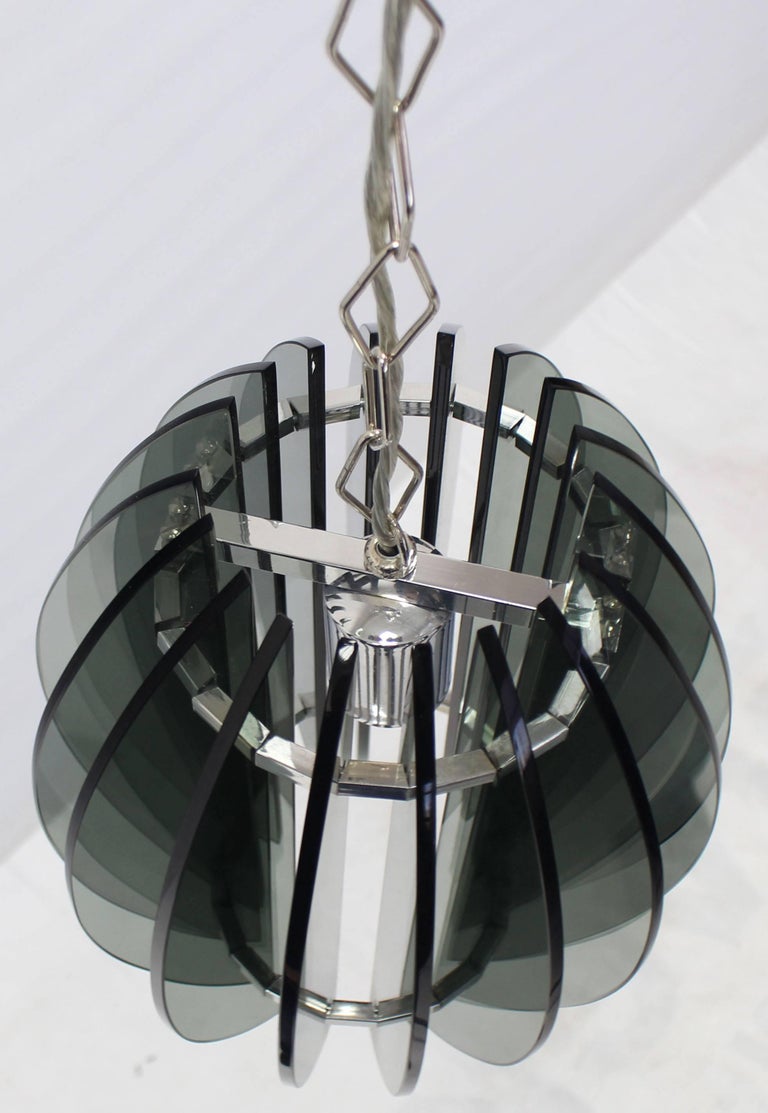 Veca Italian Mid-Century Modern Baseball Shape Light Fixture Pendant ...